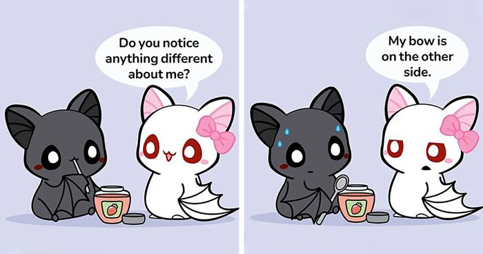 I Draw Comics About A Couple Of Bats In Love, Called “Cuddle Bats”, And ...