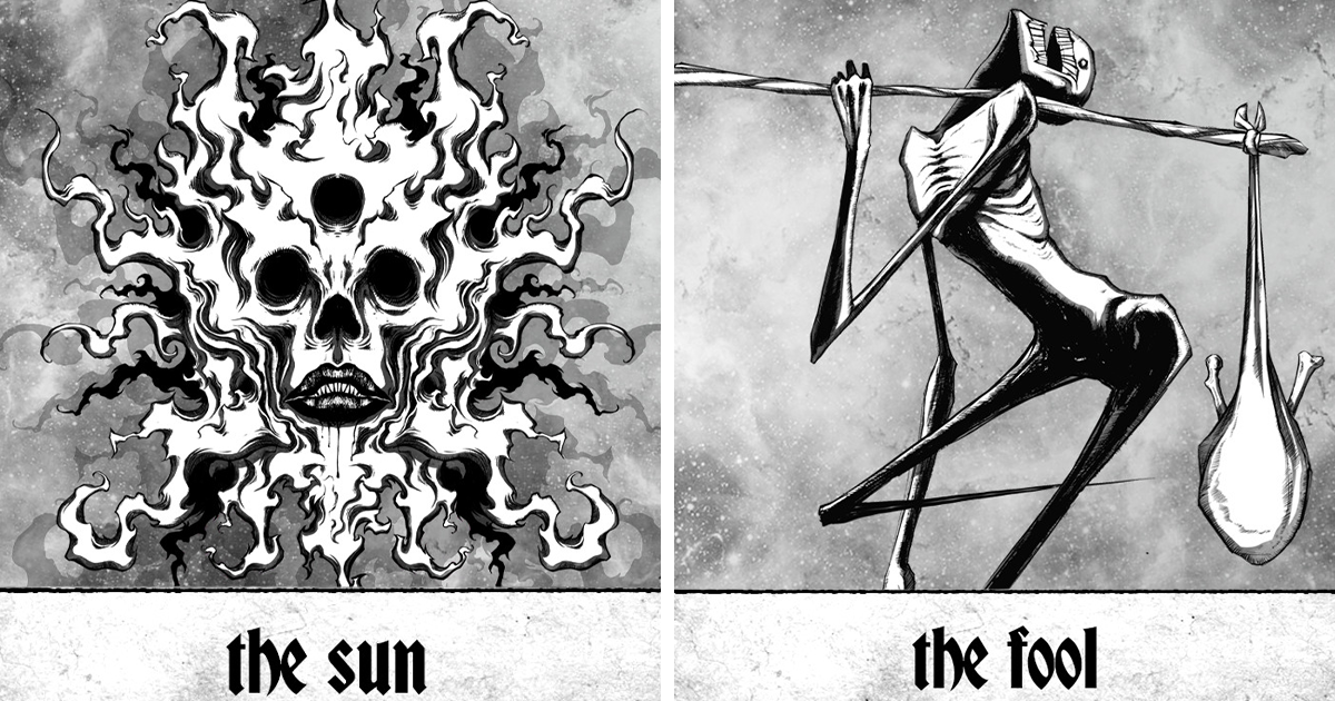 I Spent 4 Years Creating This Tarot Deck Featuring Creepy Creatures And ...