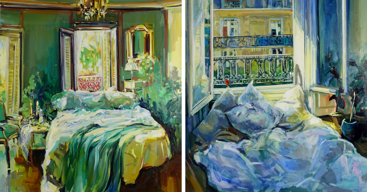 I Painted Messy Bedrooms For Years And Now They Are Exhibited At A ...