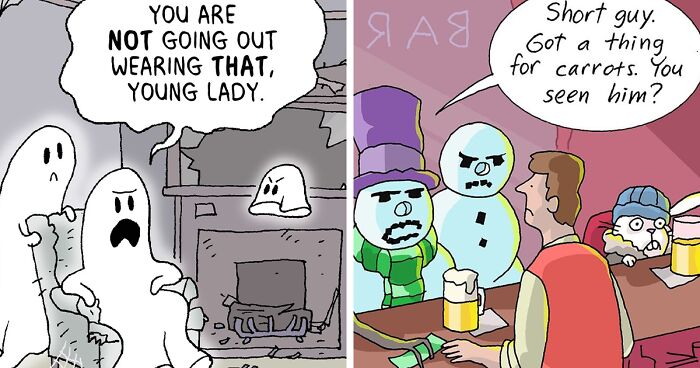 Artist Creates Funny Comics In Hopes Of Sharing A Laugh With Somebody ...