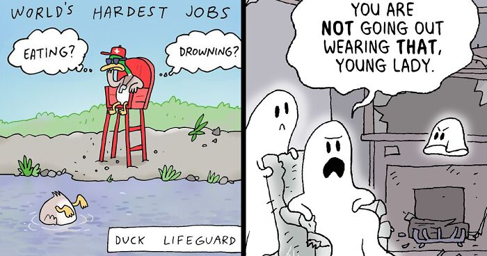 Artist Creates Funny Comics In Hopes Of Sharing A Laugh With Somebody ...