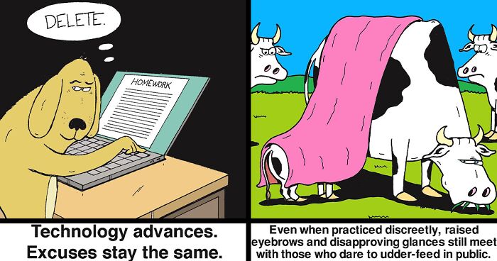 50 Humorous And Silly Comics By Rubes Cartoons