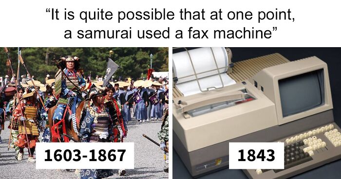 This Online Group Shares Random Timeline Comparisons That Might Mess With Your Perception Of ...