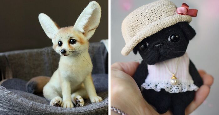41 Miniature Animal Sculptures From Wool Made By This Artist | Bored Panda