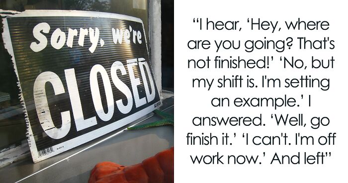 Catering Worker Is Told That Overtime Is Canceled, So They Comply ...