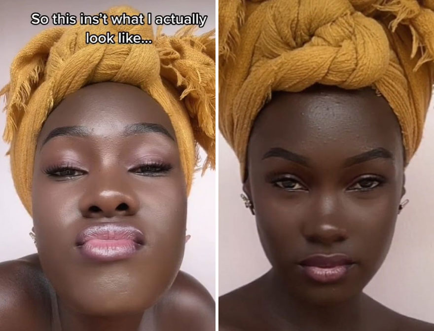 TikTok Selfie Trend Has People Surprised By How They Really Look And Here Are 35 Side-By-Side ...