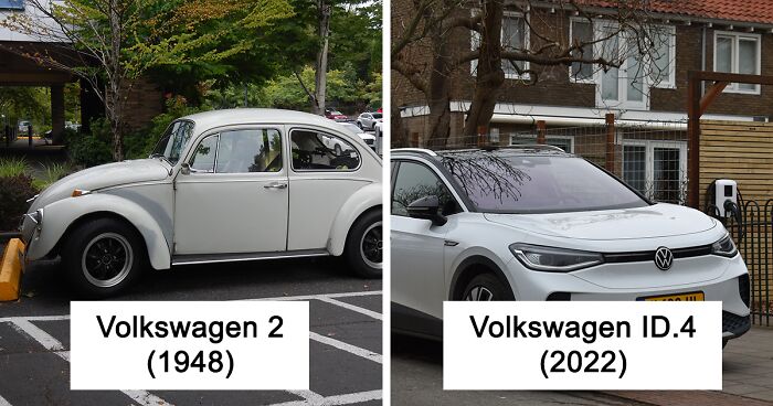 This Is How These 25 Modern Cars Of Famous Brands Look In Comparison ...