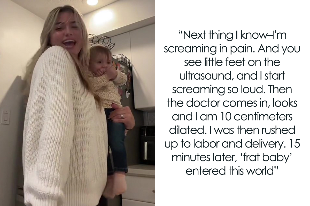 Woman Unexpectedly Gives Birth To A “Frat Baby” After Going To ER Thinking Her Appendix Is ...