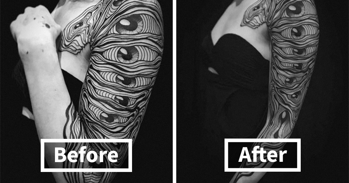 35 Genius Tattoos That Reveal Their True Form When The Body Moves, By ...