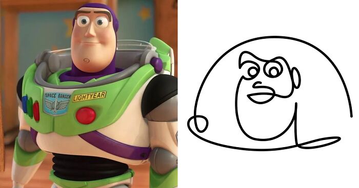 Our Simple But Challenging One-Line Drawings Of Iconic Fictional ...