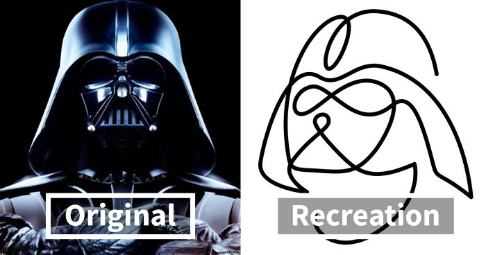 Our Simple But Challenging One-Line Drawings Of Iconic Fictional ...