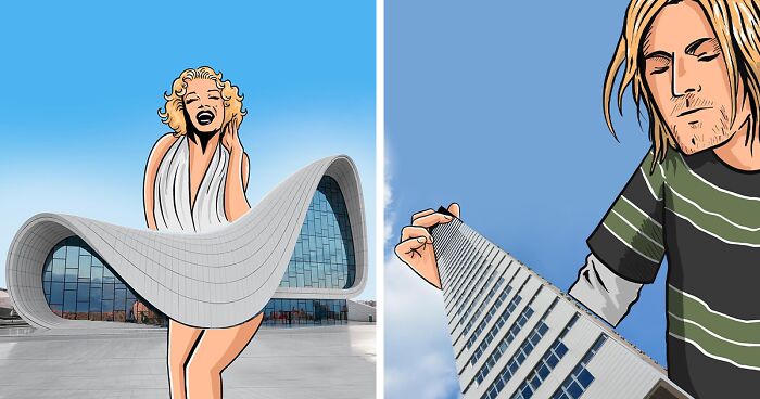 Artist Draws Creative Illustrations That Enhance The Original Picture ...
