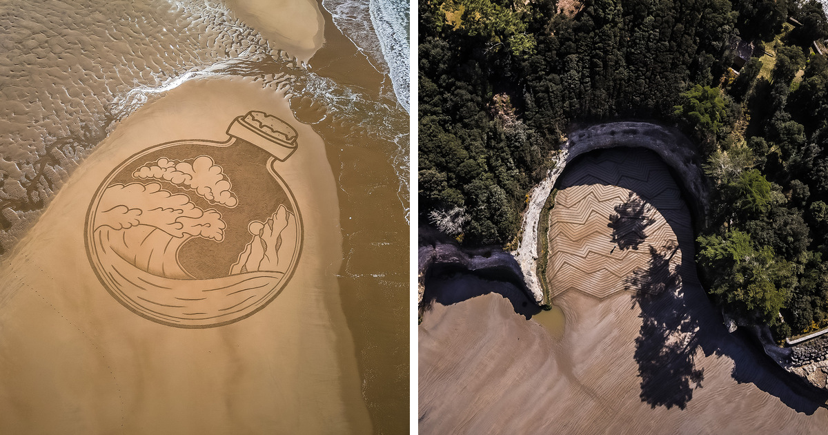 I Make Massive Sand Drawings, And Here Are 49 Of The Best Ones | Bored ...