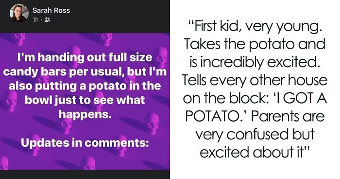 Potatoes For Trick-Or-Treaters Become An Instant Hit In This ...