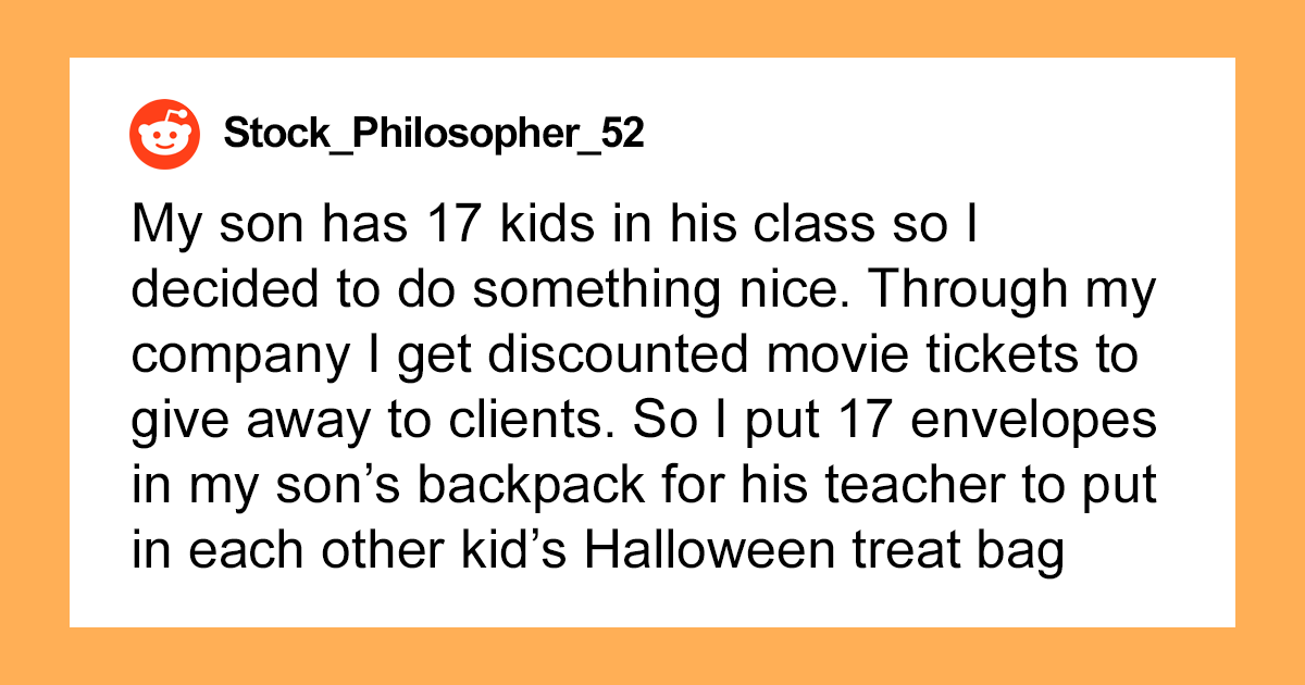 Parent Gives Their Son’s Kindergarten Classmates Movie Vouchers, Calls ...