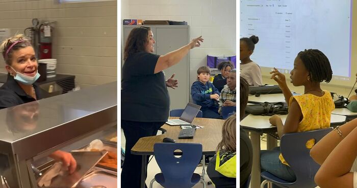 Teacher Notices Students Struggling To Communicate With Deaf Cafeteria ...