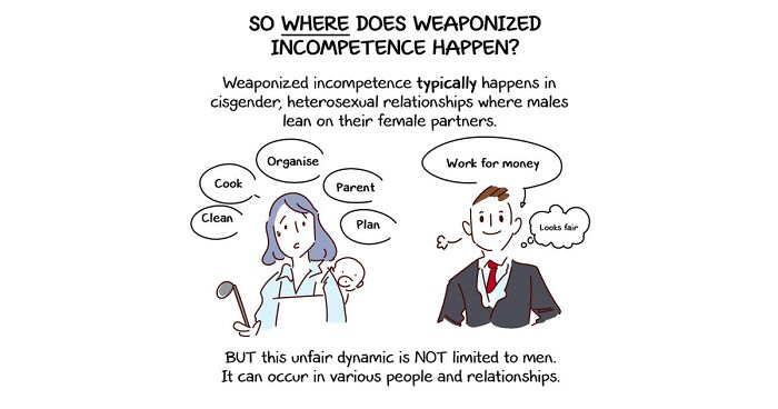 My Comic On How To Recognize And Handle Weaponized Incompetence | Bored ...