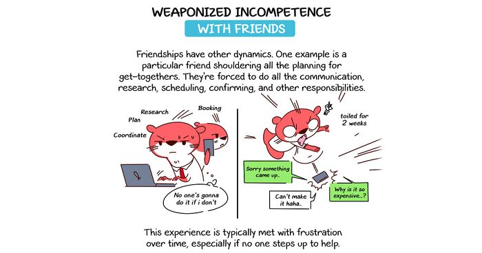 My Comic On How To Recognize And Handle Weaponized Incompetence | Bored ...
