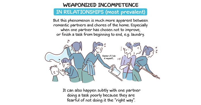My Comic On How To Recognize And Handle Weaponized Incompetence | Bored ...