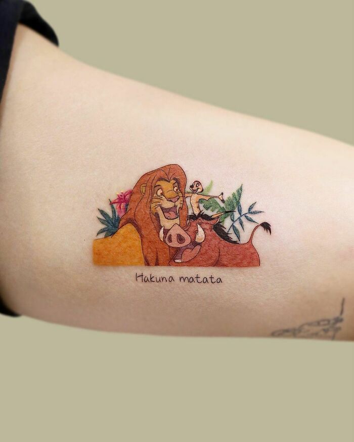 120 Cartoon Tattoos For A Blast From The Past | Bored Panda
