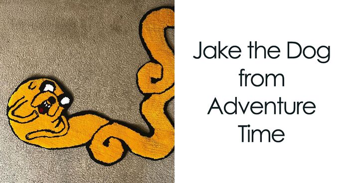 Popular Anime And Cartoon Characters Made Into Rugs By A Carpet Nerd ...