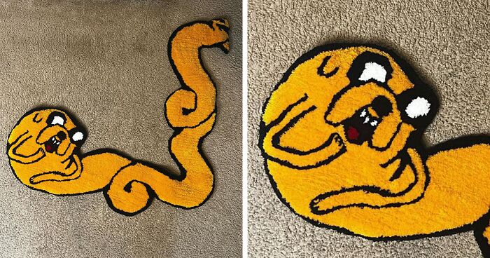 Popular Anime And Cartoon Characters Made Into Rugs By A Carpet Nerd ...