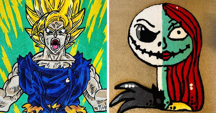 Popular Anime And Cartoon Characters Made Into Rugs By A Carpet Nerd ...