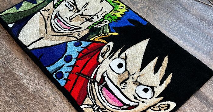 Popular Anime And Cartoon Characters Made Into Rugs By A Carpet Nerd ...