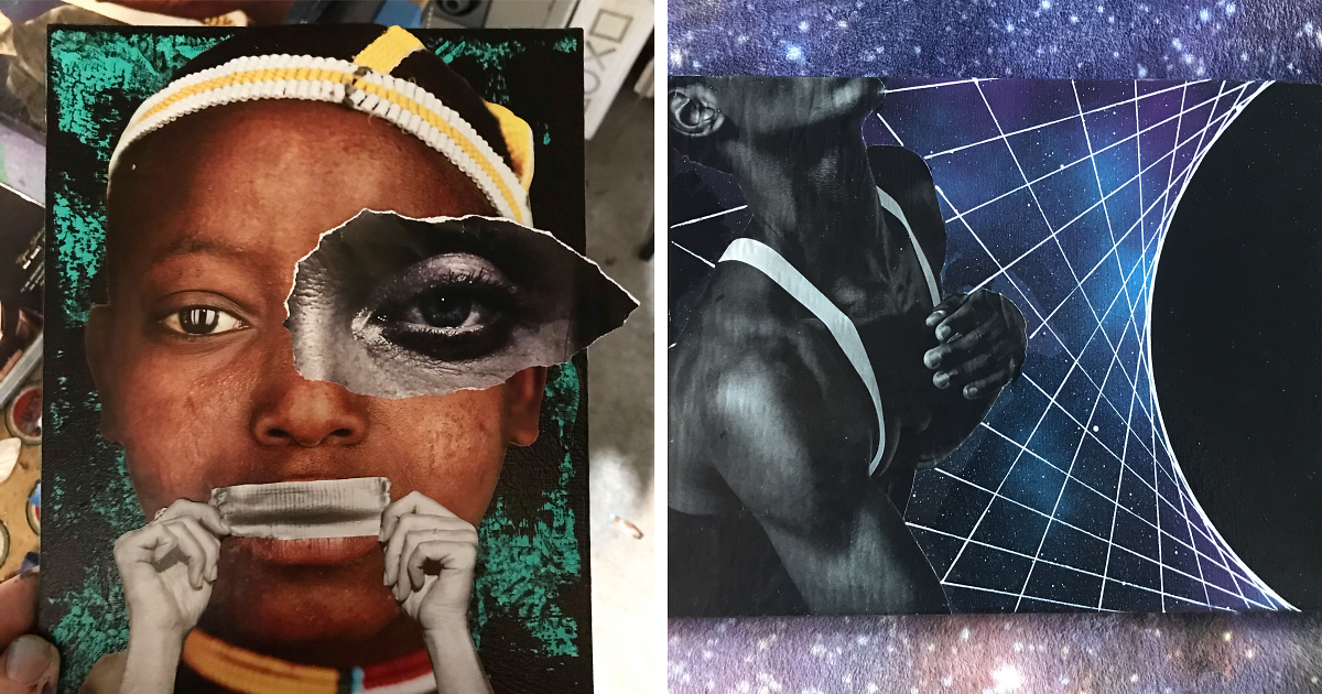 I Upcycle Canvases, Cut Up Magazines, And Use Paints To Make My Art (20 ...