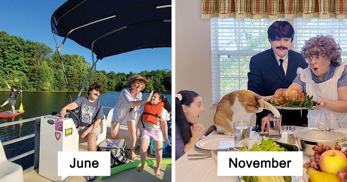 An Awkward Photoshopped Family Calendar For The Year 2023 Of Me, Myself ...