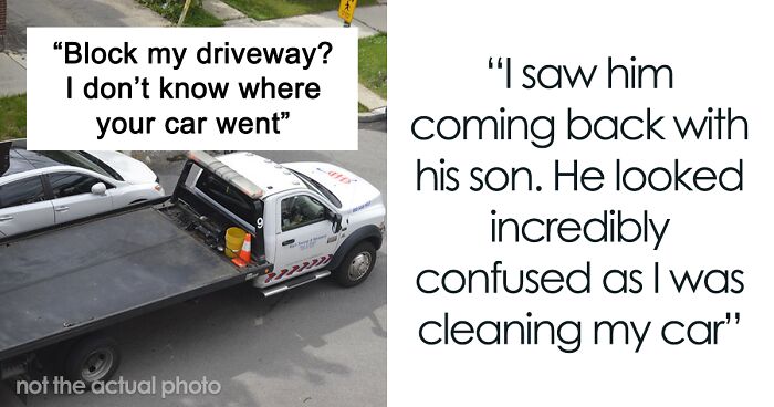 Person Has A Minivan That Was Blocking Their Driveway Towed, Decides To ...