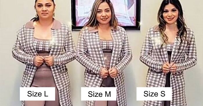 S, M And L: Three Women Try On The Same Outfit To Show How It Looks In ...
