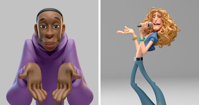 35 Pop-Culture Characters And Celebrities Recreated Into 3D Caricatures ...