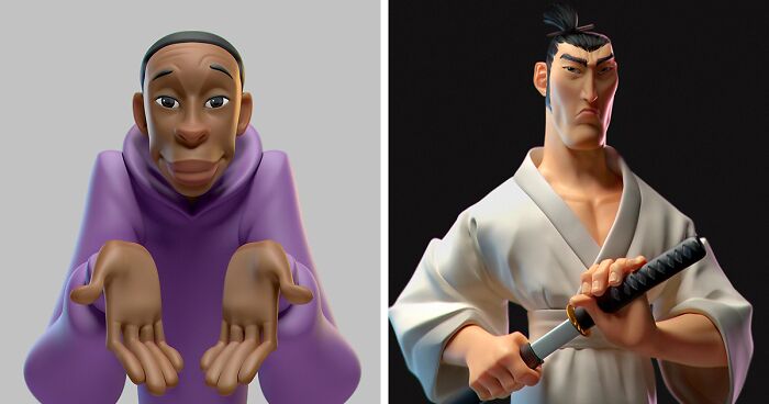 35 Pop-Culture Characters And Celebrities Recreated Into 3D Caricatures ...