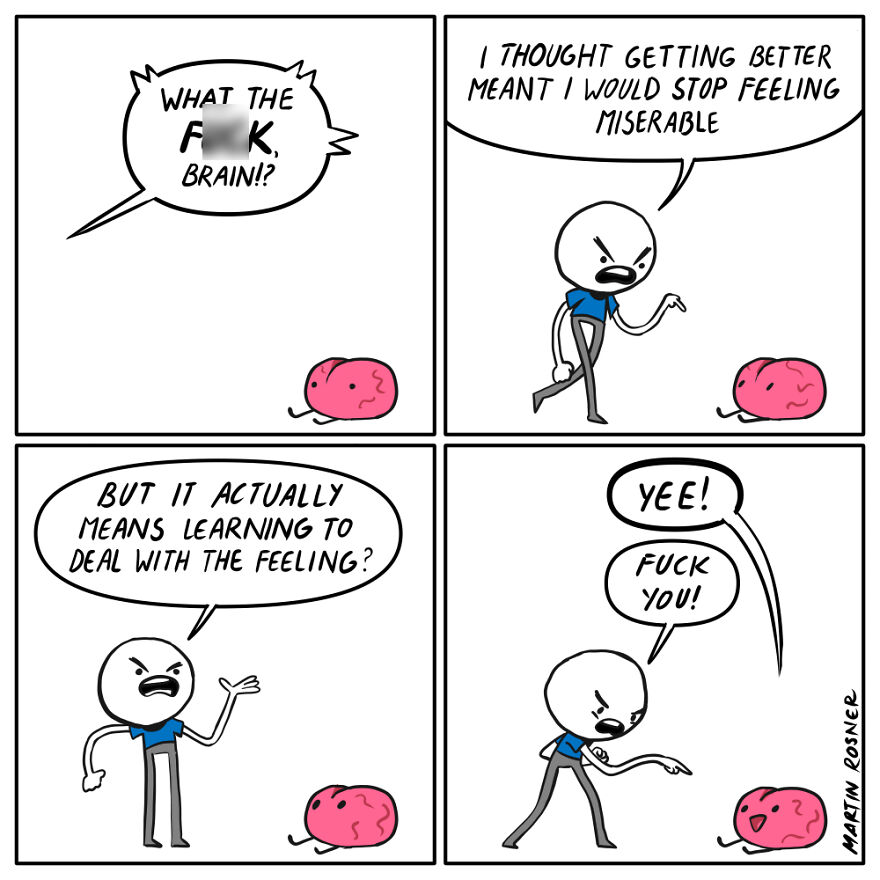 Artist Makes Comics That Are Cringeworthy But In The Best Way Possible ...