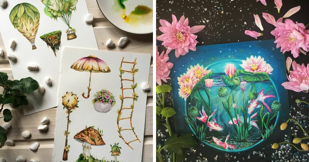 By Exploring Different Art Mediums, This Artist Creates Intricate and ...