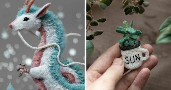 30 Of My Latest Needle Felted Fantasy Creatures And Animals | Bored Panda