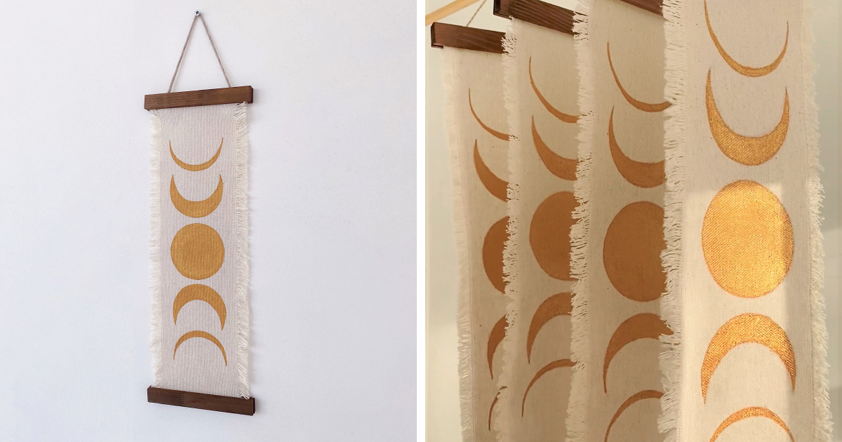 This Is How I Make Wall Hangings With Moon Phases (9 Pics) | Bored Panda