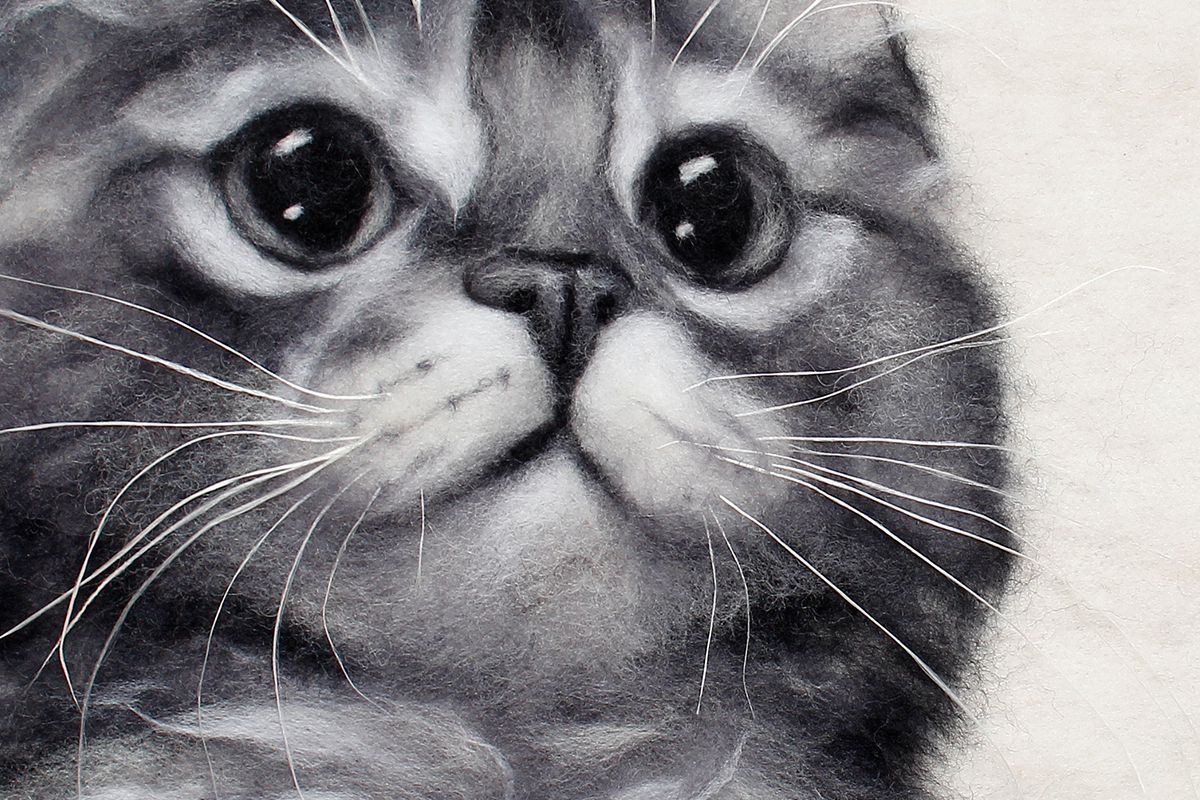 I Make Realistic Wool Pet Portraits That Preserve The Memory Of Beloved ...