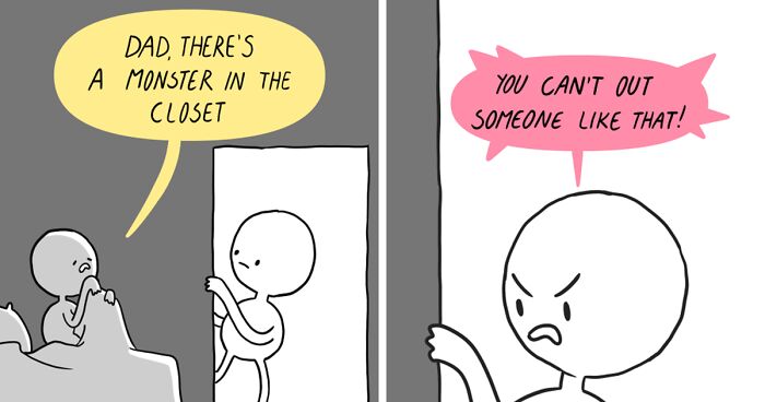 Artist Makes Comics That Are Cringeworthy But In The Best Way Possible ...