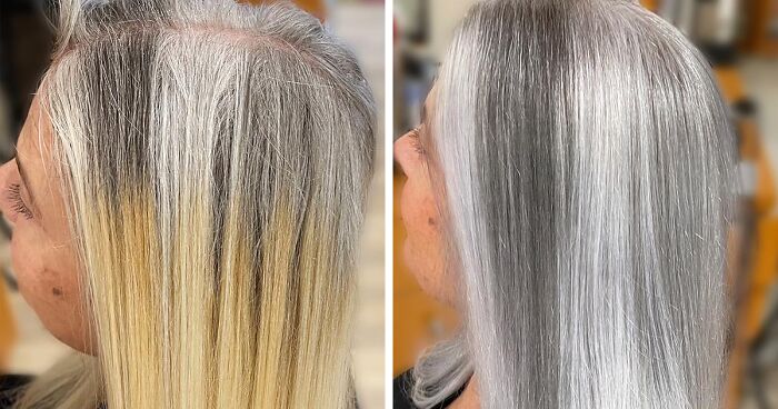 Celebrity Colorist Helps Women To Stop Covering Their Grey Roots And ...