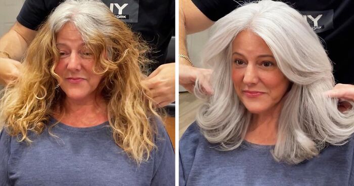 Celebrity Colorist Helps Women To Stop Covering Their Grey Roots And ...