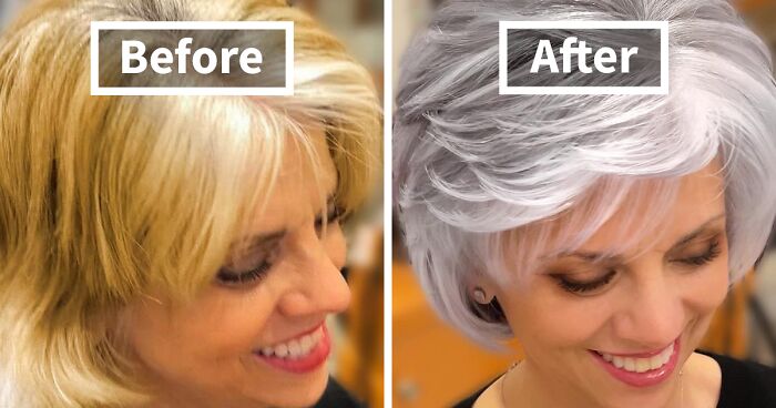 Celebrity Colorist Helps Women To Stop Covering Their Grey Roots And ...