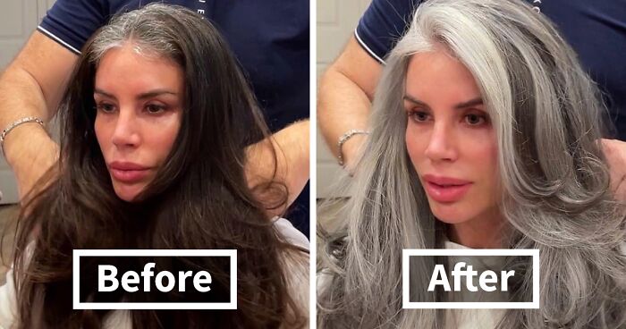 Celebrity Colorist Helps Women To Stop Covering Their Grey Roots And ...