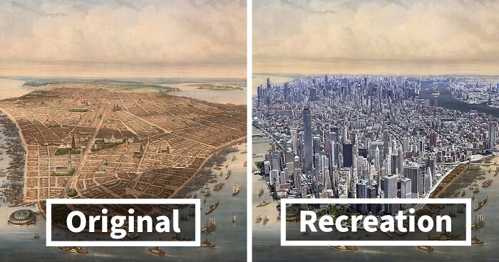 I Add A Twist To Historical Images By Combining Them With Recent Ones ...