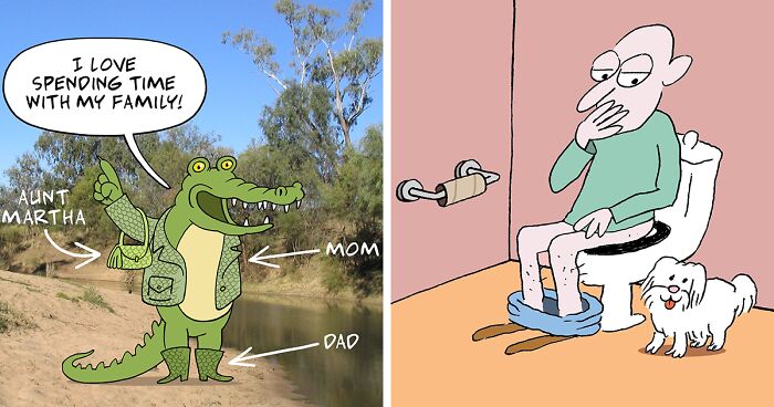 This Comics Artist Illustrates Absurd And Fun Situations That Might ...
