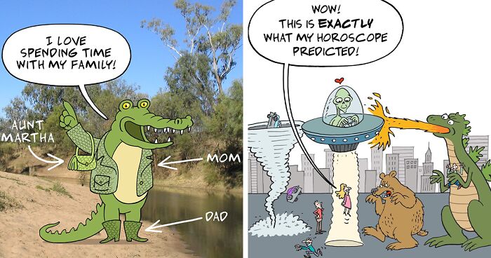 This Comics Artist Illustrates Absurd And Fun Situations That Might ...