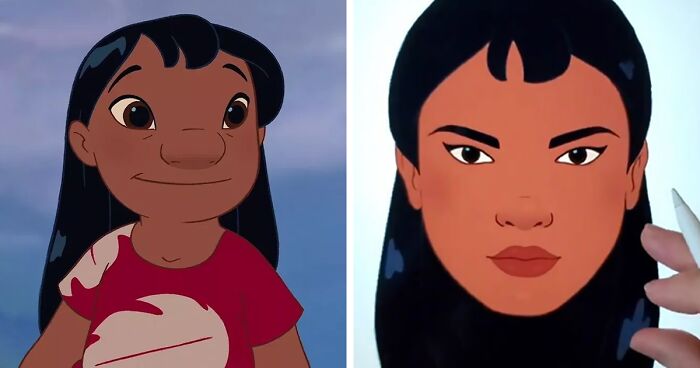This Artist Uses Perfect Face Contour To Make Well-Known Characters ...
