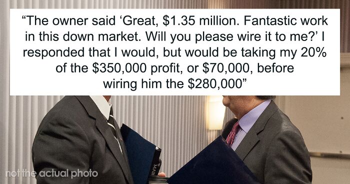 Greedy Boss Steals Employee’s 20% Cut, Employee In Turn Maliciously ...