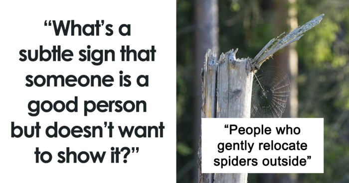 Someone Asked “What’s A Subtle Sign That Someone Is A Good Person But ...